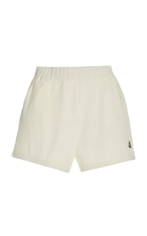 Moncler Oversized Cotton-blend Sweat Shorts - White