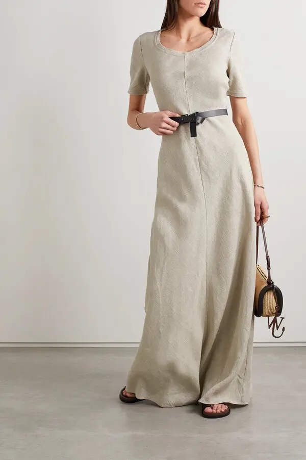 chinese dress ladies STAUD Women's Laura Linen Dress, Market Stripe, S at Amazon Women's  Clothing store