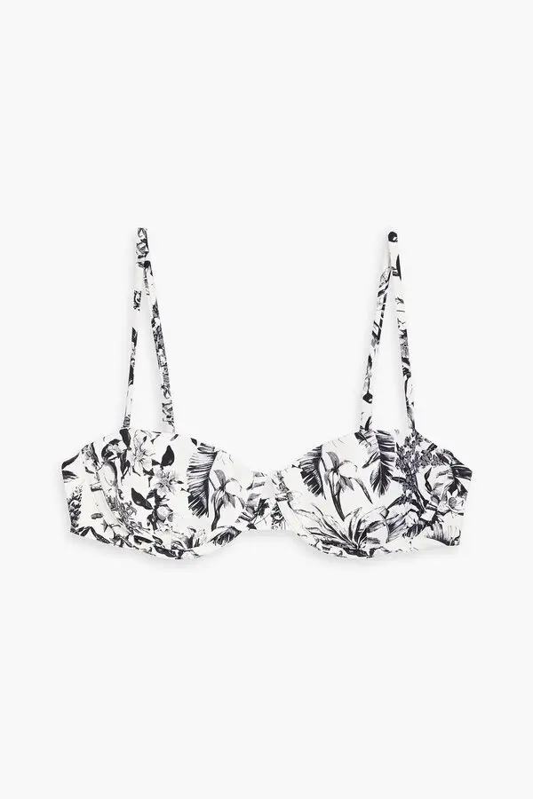 Onia Dalia Printed Underwired Bikini Top