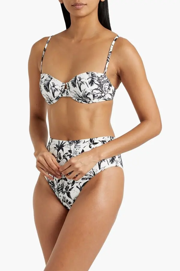 Onia Dalia Printed Underwired Bikini Top