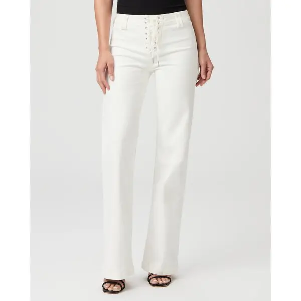 Paige Leenah Lace Up Jeans