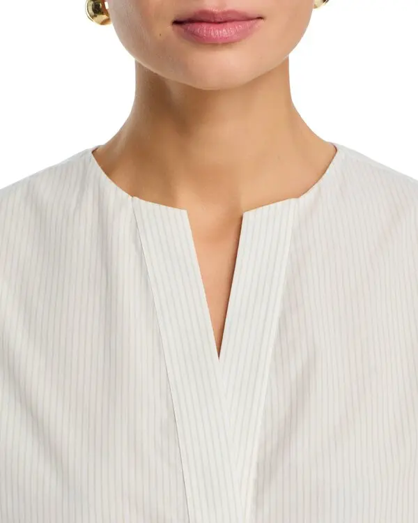 FRAME V-neck Top - Cream Multi