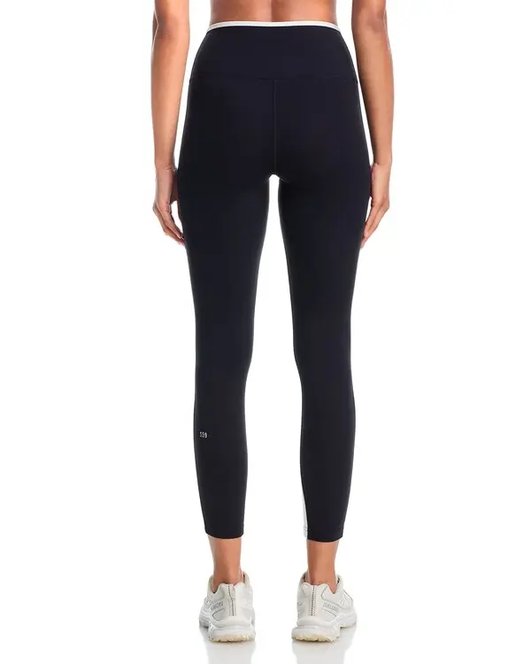 Splits59 Sam Rigor High Rise 7/8 Leggings - Black/skylight
