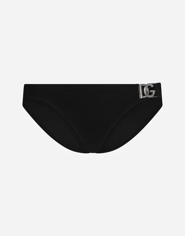 Dolce & Gabbana Swim Briefs With Dg Hardware - Black