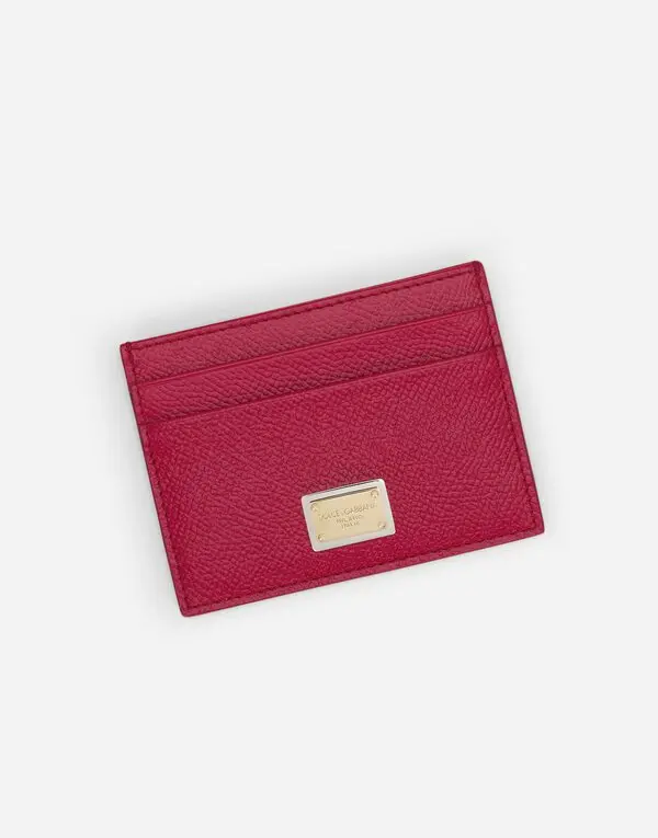Dolce & Gabbana Dauphine Calfskin Card Holder - Fuchsia