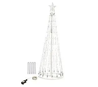 EVERGREEN Indoor/outdoor Cone Tree With Rgb Lig Ts 47 - One-color