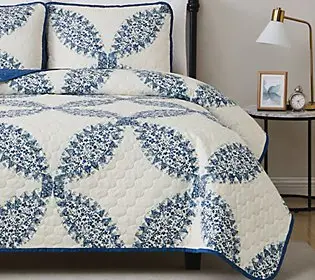 CANNON Abigail King 3 Piece Quilt Set