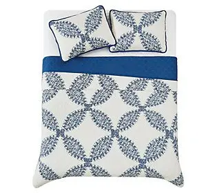 CANNON Abigail King 3 Piece Quilt Set