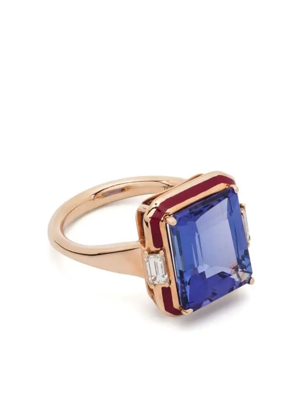 SELIM MOUZANNAR 18kt Rose Gold Gemma Tanzanite And Diamond Ring - Pink