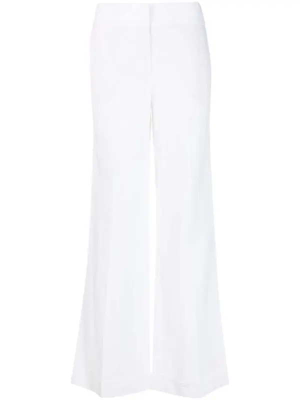 MERCI Wide-leg Mid-rise Trousers
