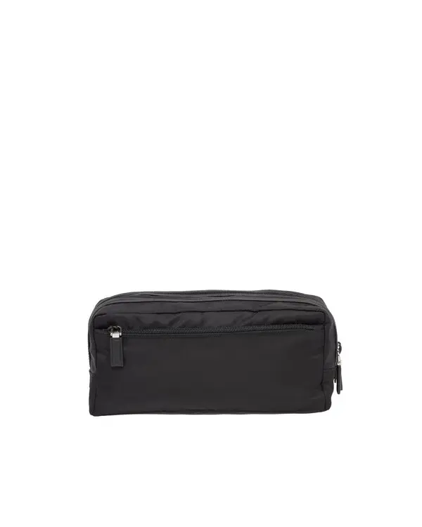 Prada Re-nylon And Saffiano Leather Travel Pouch