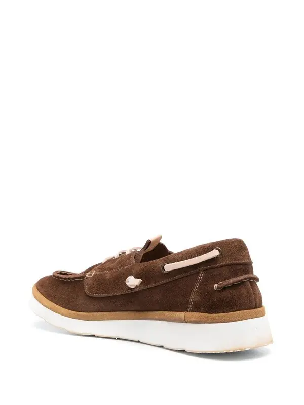 Moma Lace-up Boat Shoes - Brown