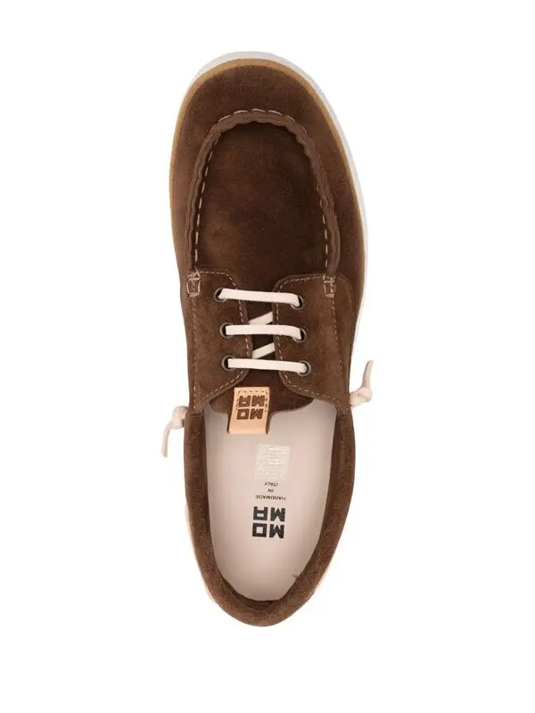 Moma Lace-up Boat Shoes - Brown