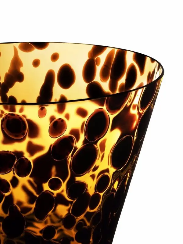 Dolce & Gabbana Spotted Hand-blown Murano Martini Glass - Brown