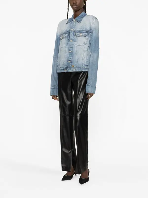 COURREGES Strap-embellished Denim Jacket