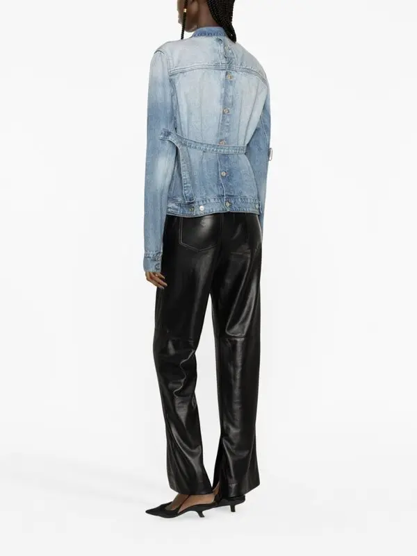 COURREGES Strap-embellished Denim Jacket