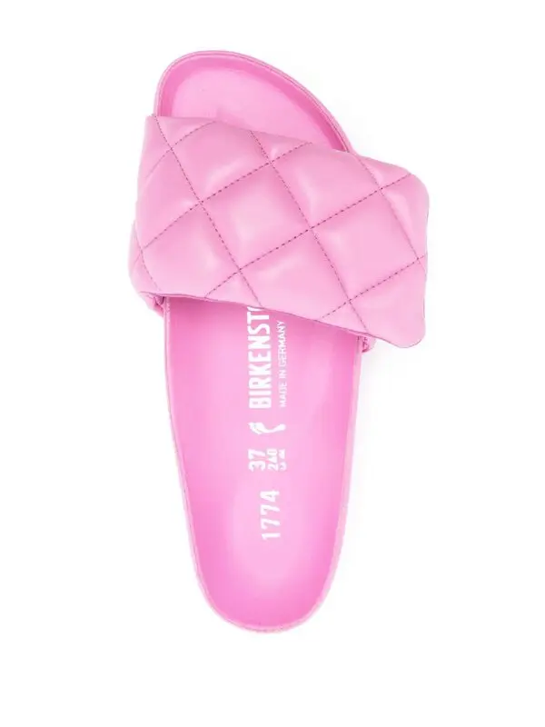 BIRKENSTOCK Sylt Padded Leather Sandals - Pink