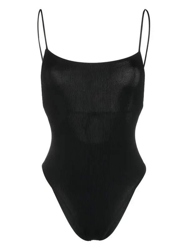 LIDO Veintiquattro Fine-ribbed Swimsuit - Black