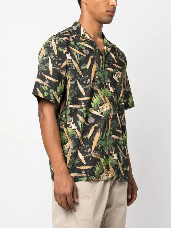 Carhartt Work In Progress Graphic-print Short-sleeve Shirt - Black