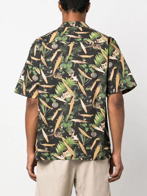 Carhartt Work In Progress Graphic-print Short-sleeve Shirt - Black