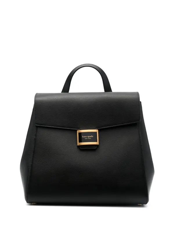 Kate Spade New York Logo-buckle Grained-leather Backpack