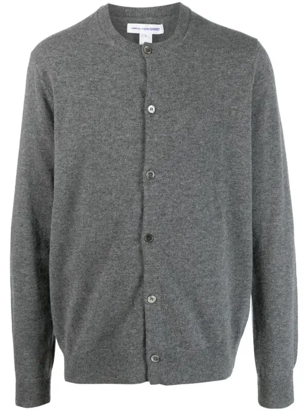 Comme Des Garçons Round-neck Knit Cardigan