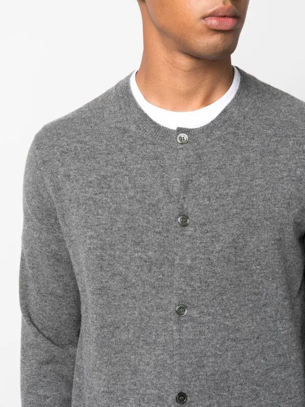 Comme Des Garçons Round-neck Knit Cardigan