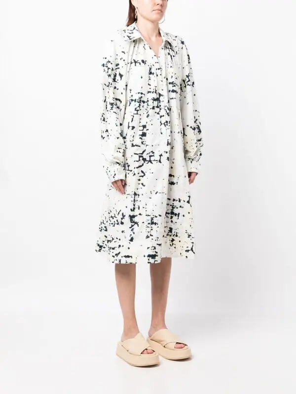 3.1 Phillip Lim Kaleidoscope Print Poplin Shirt Dress