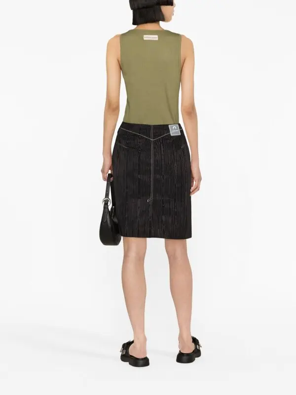 MARINE SERRE Crescent Moon Pendant Skirt