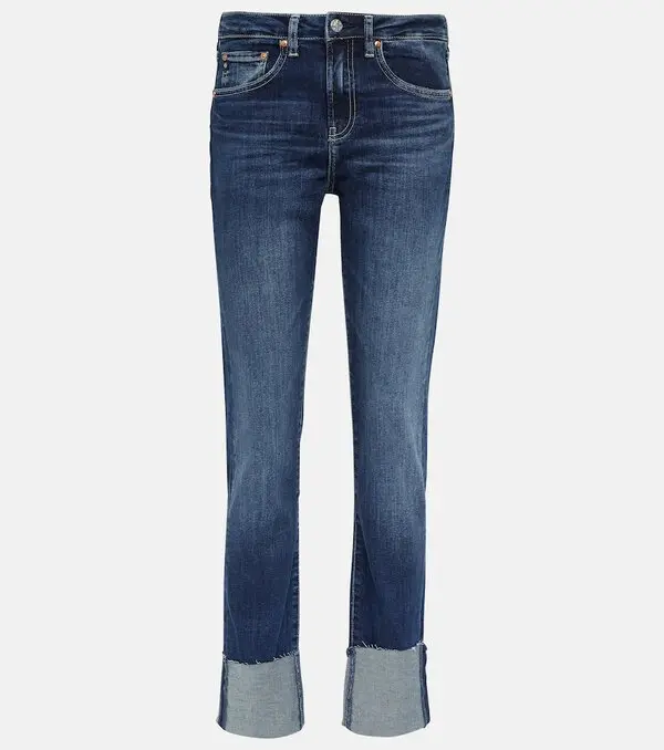 Ag Girlfriend Mid-rise Slim Jeans