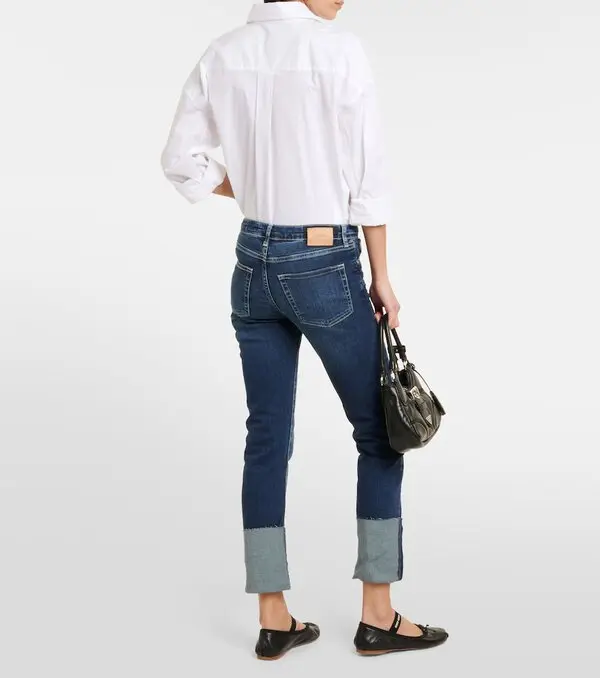 Ag Girlfriend Mid-rise Slim Jeans