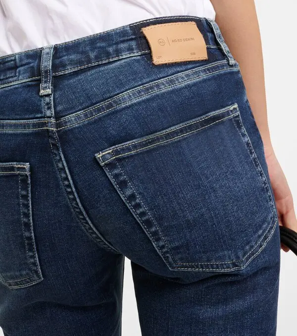 Ag Girlfriend Mid-rise Slim Jeans
