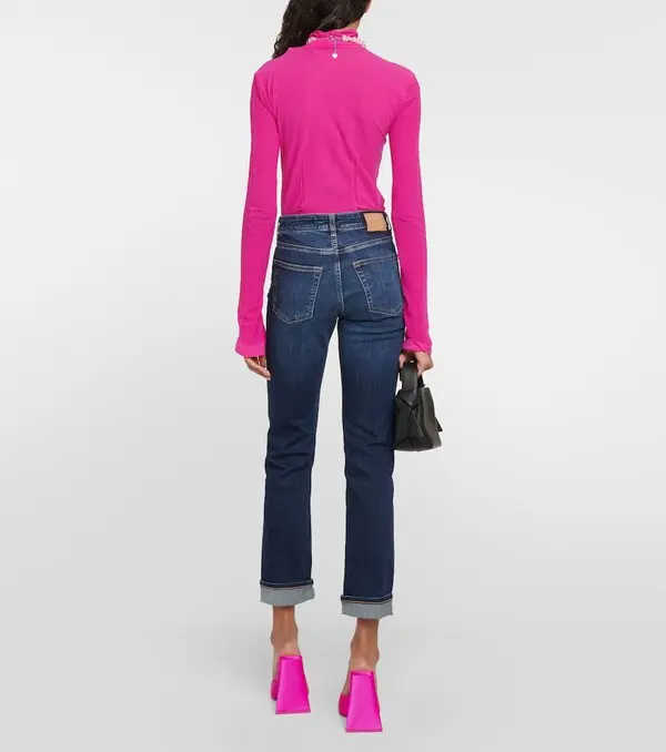 Ag Girlfriend Mid-rise Slim Jeans