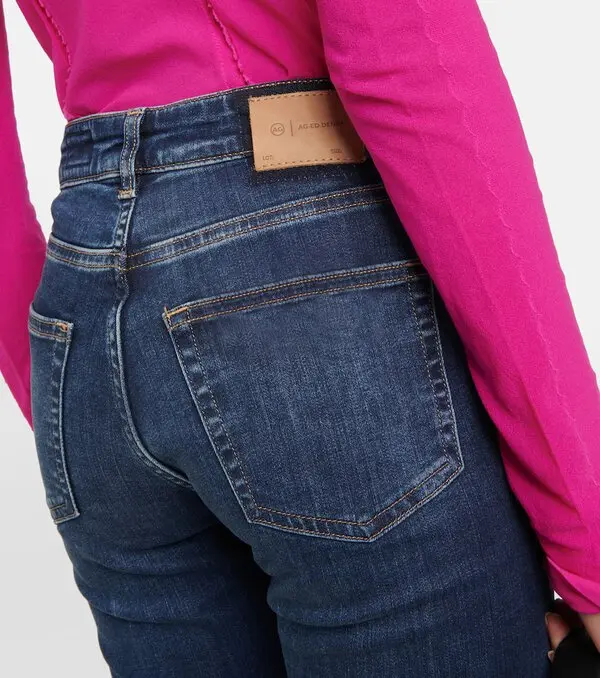 Ag Girlfriend Mid-rise Slim Jeans
