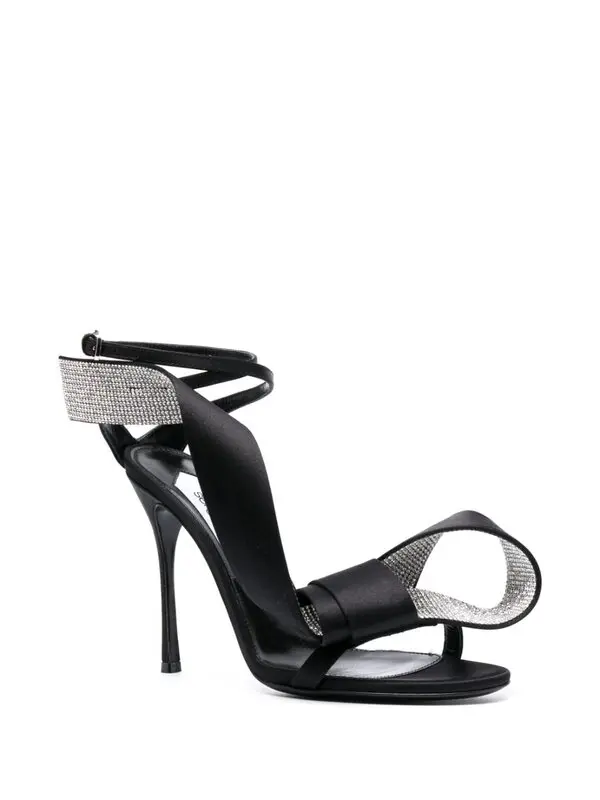SERGIO ROSSI Marquise 105mm Leather Sandals