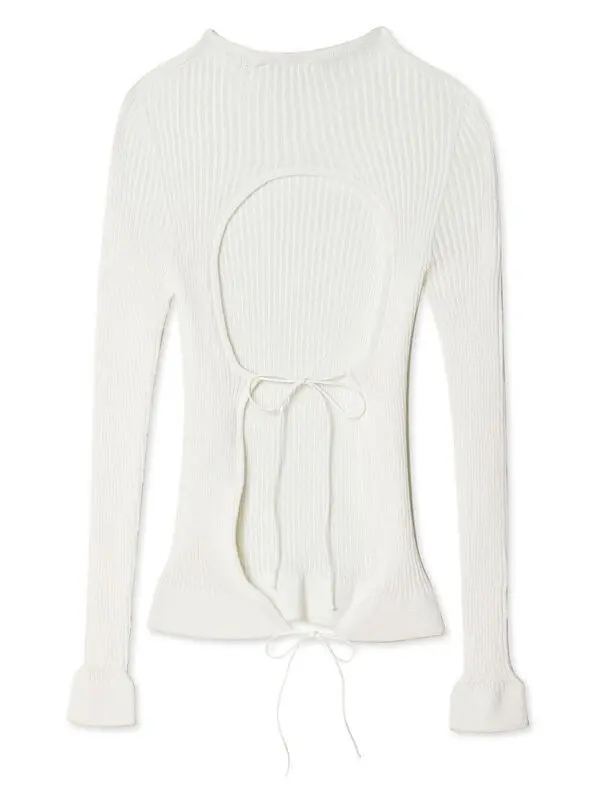 Cecilie Bahnsen Jayla Knitted Top - White