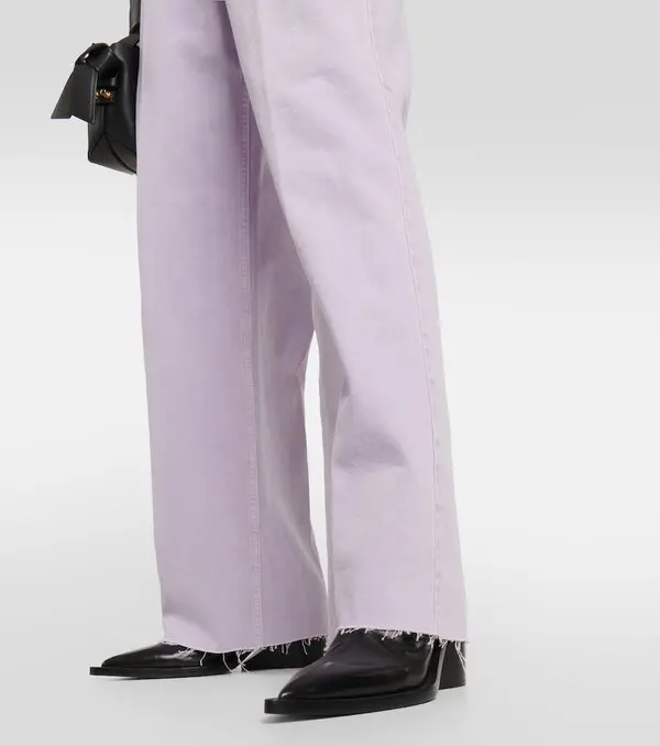 FRAME Le High 'n' Tight Wide-leg Jeans - Purple