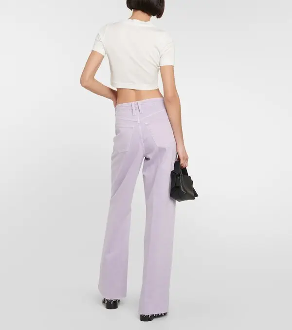 FRAME Le High 'n' Tight Wide-leg Jeans - Purple