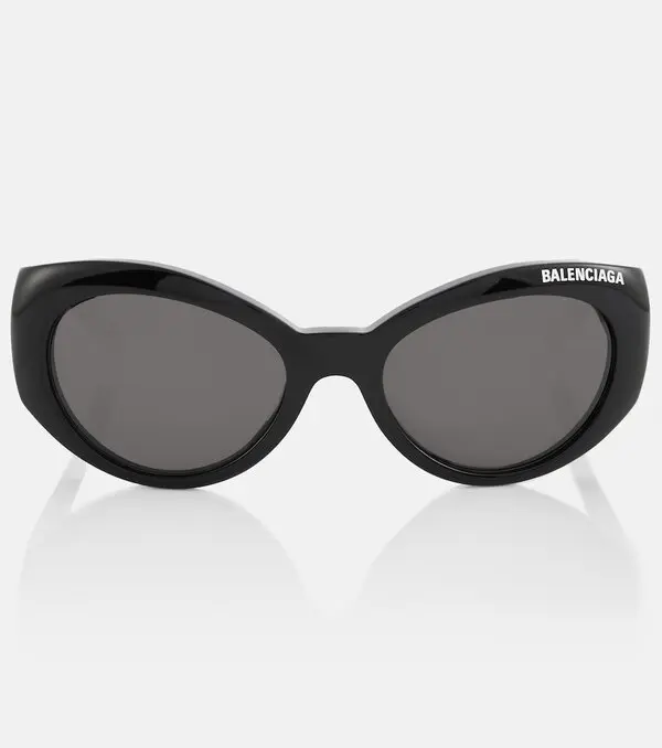 Balenciaga Classic Oval Sunglasses - Black