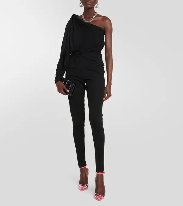 CHRISTIAN LOUBOUTIN Paloma Embellished Leather Wallet On Chain