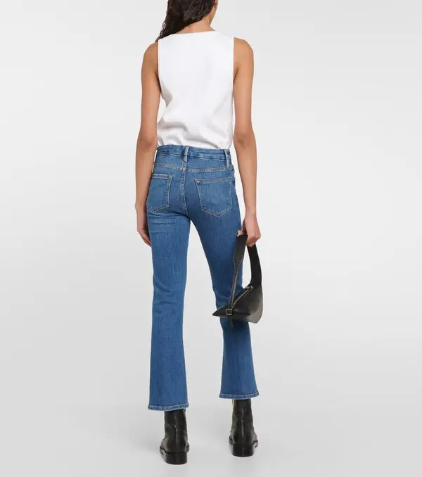 FRAME Le Crop Mini Bootcut Jeans - Blue