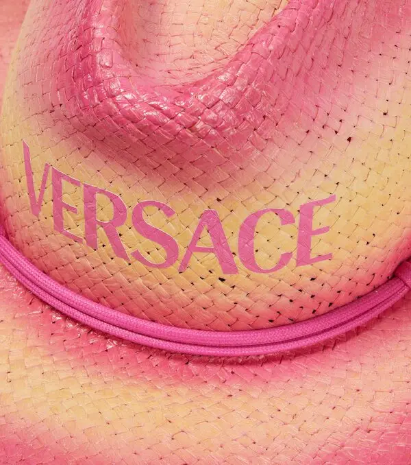 Versace Logo Cowboy Hat In Pink - 50% Off | Editorialist display picture 1