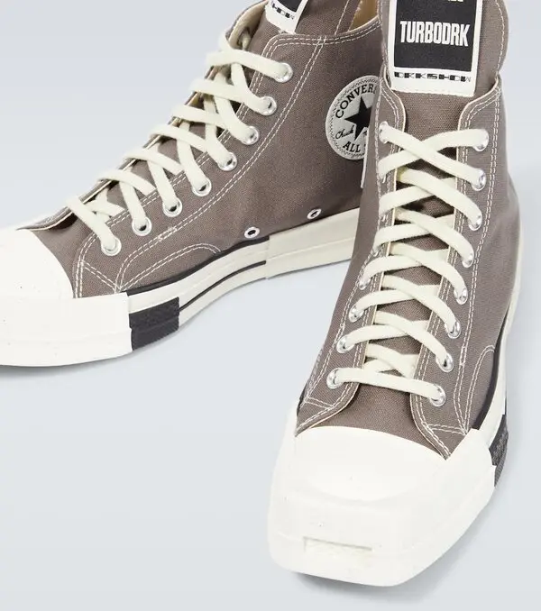 Rick Owens Converse X Turbodrk Hi Sneakers - Grey