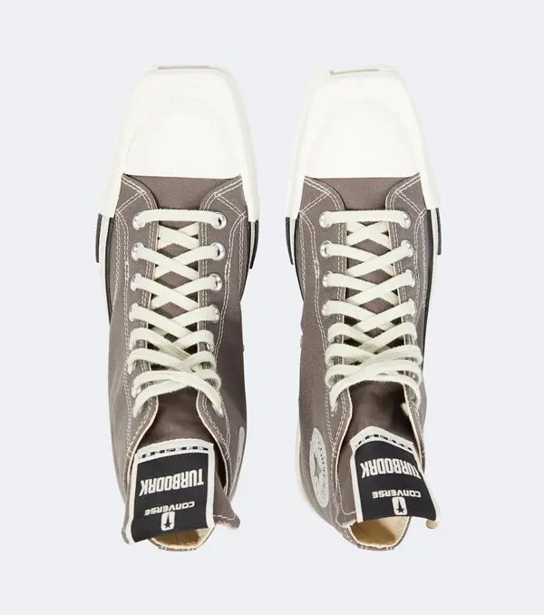 Rick Owens Converse X Turbodrk Hi Sneakers - Grey