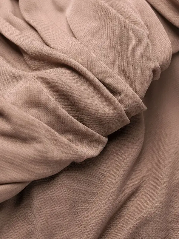 Saint Laurent V-neck Draped Mini Dress - Pink