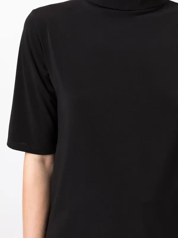 AGNES B. High-neck Short-sleeve T-shirt