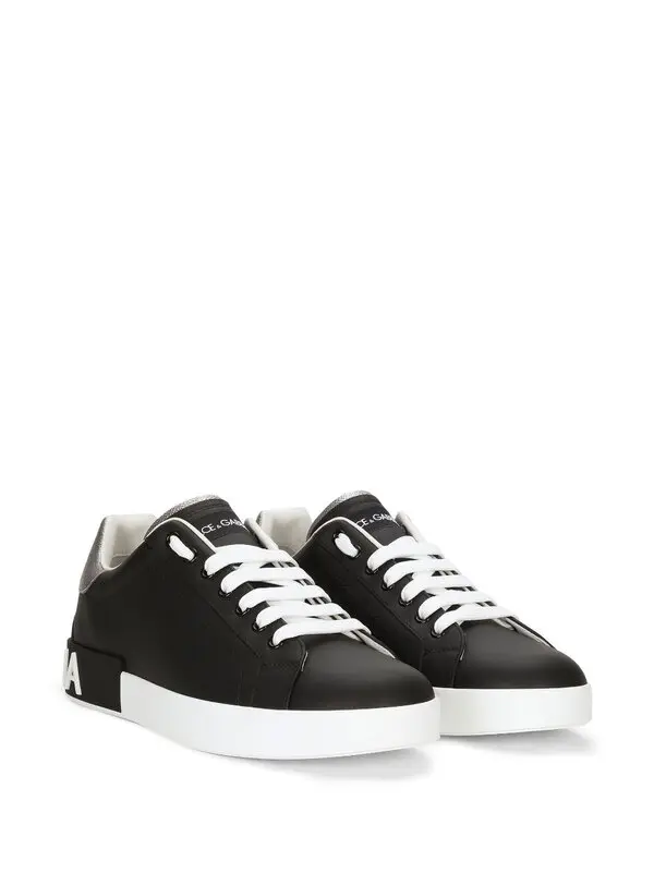 Dolce & Gabbana Logo Patch Low-top Sneakers - Black