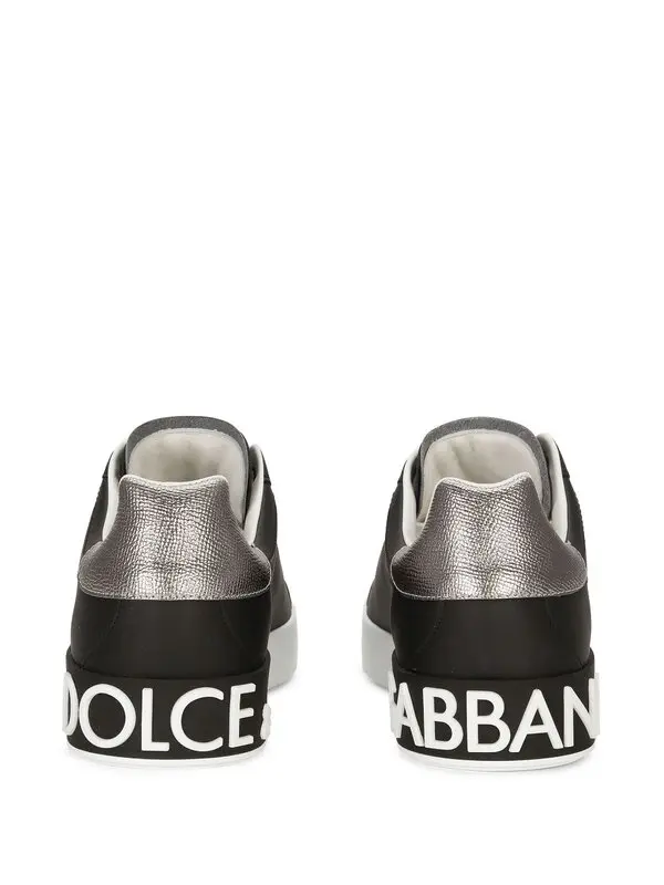 Dolce & Gabbana Logo Patch Low-top Sneakers - Black