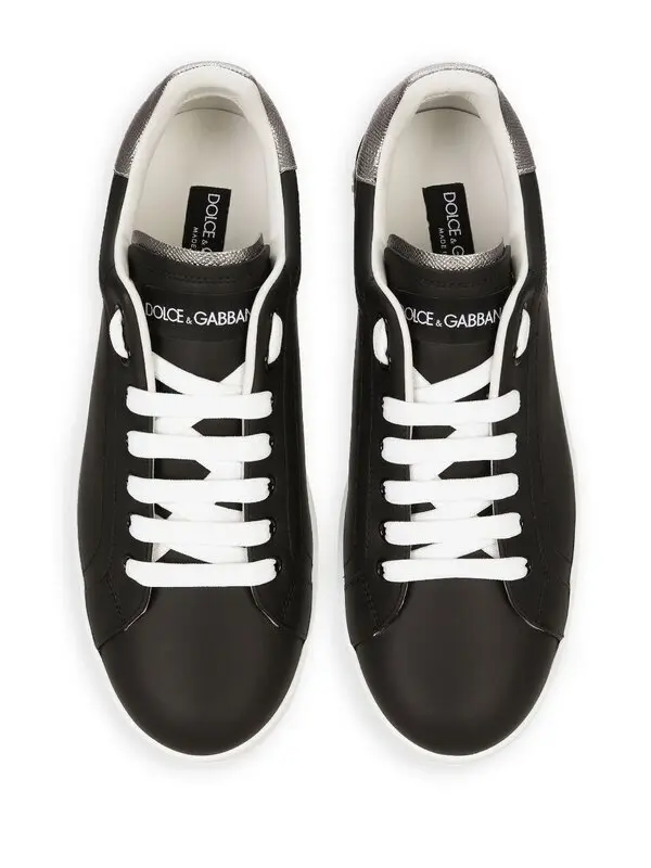 Dolce & Gabbana Logo Patch Low-top Sneakers - Black