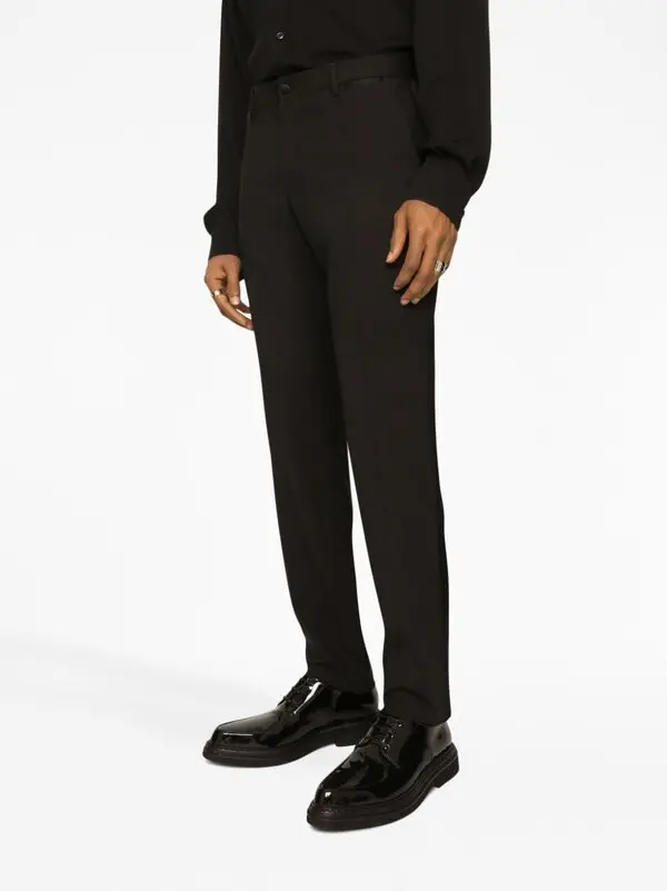 Dolce & Gabbana Straight-leg Tuxedo Trousers - Black